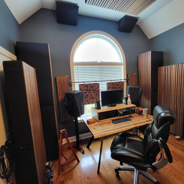 Nice-racks 2-space Studio Rack, Choose Your Depth, Choose Your Stain ...