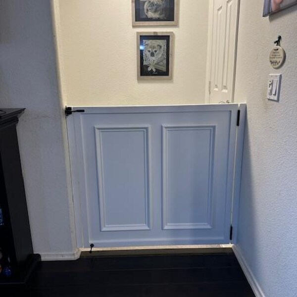 Mid Century Modern Gate - Dog Gate - Pet Security Gate - Wooden ...