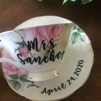 Tea Cup Personalized Tea Cup Custom Tea Cup Tea Lover Gift Teacup Gift ...