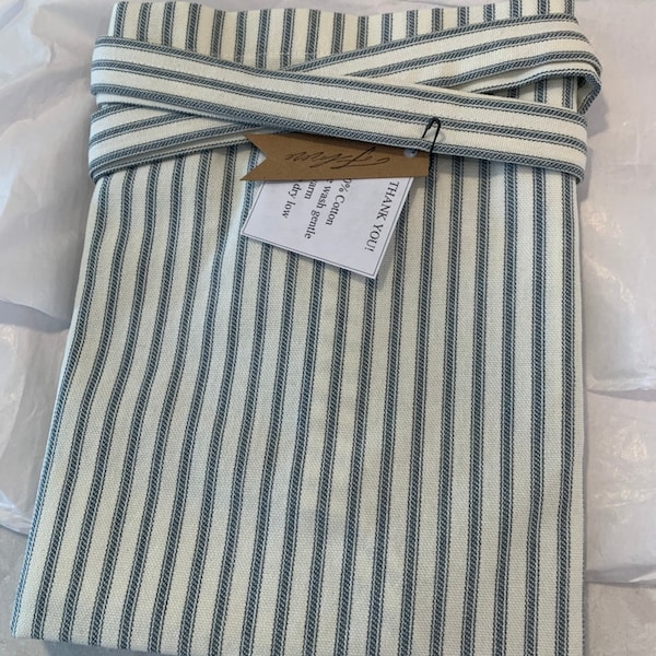 Handmade Striped Cotton Apron: French Farmhouse Style - Etsy