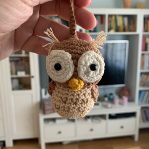 Keychain Owl CROCHET PDF PATTERN english - Etsy
