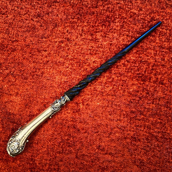 Wood Wand - Crabapple 14 3/4", Handmade Wooden Magic Wand, One-of-a ...