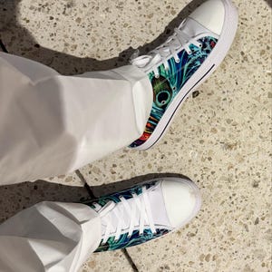 Hulk Shoes, Hulk High Top Sneaker, Comic Fan Converse Style Hightop ...