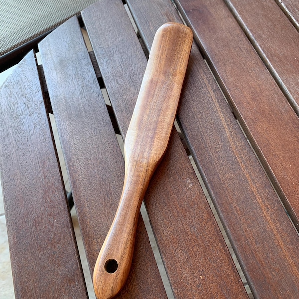 Teakwood Stirring Spatula for Sourdough Starter Bread Gift Mom Wooden ...