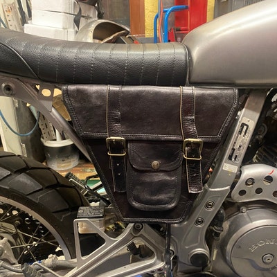 Leather Motorcycle Saddle Bag Vintage Rust Brown Leather Saddlebags ...