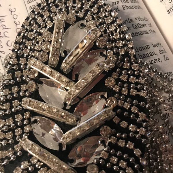 Beaded Crystal Shoulder Patches Motifs Fringe Tassel Epaulets Shoulder ...