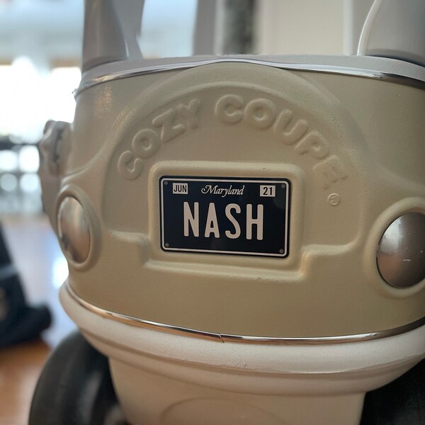 Custom Mini License Plate, Personalized for Your: Bike, Trike, Wagon ...