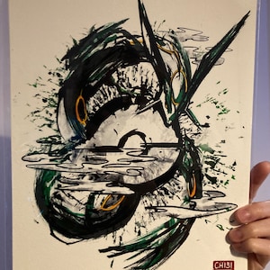 Fanart Print Final Fantasy X Bahamut Ink Fan Art - Etsy UK