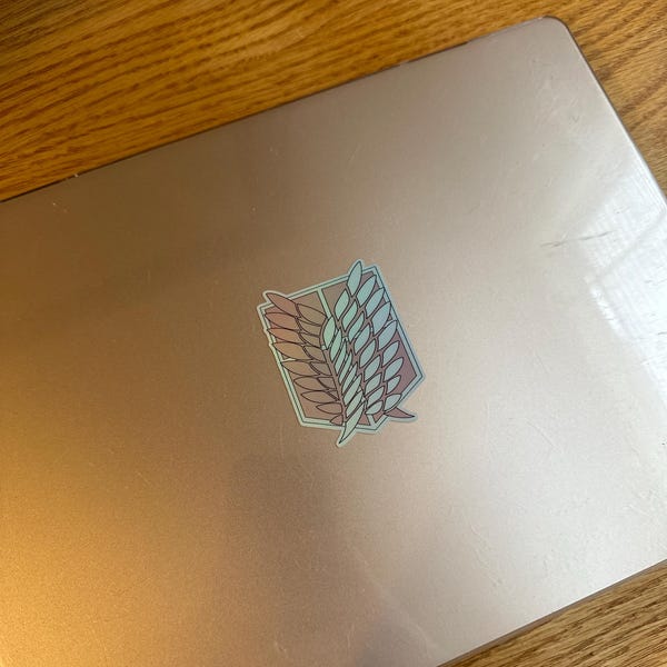 AOT Scouts Regiment Pink Holographic Sticker - Etsy