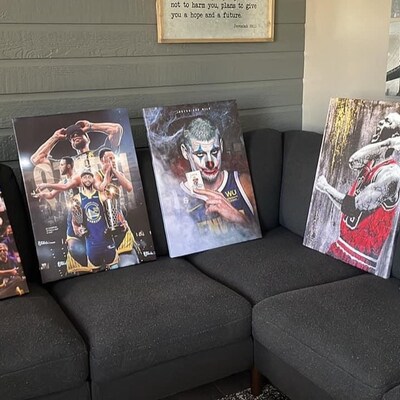 Lionel Messi Inter Miami Canvas Wall Art,lionel Messi Poster,lionel ...