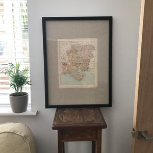 1885 Roxburghshire County Map. Cartography. Original Antique Victorian ...