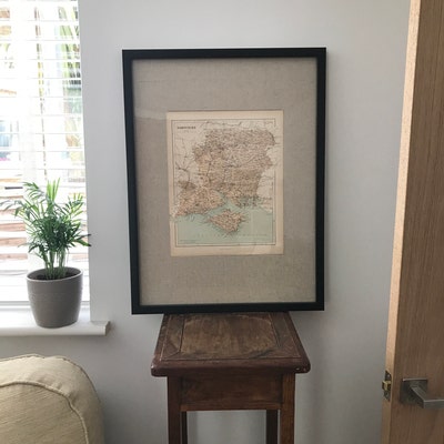 1885 Roxburghshire County Map. Cartography. Original Antique Victorian ...