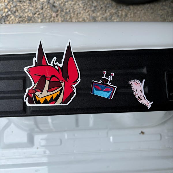 Front Facing Allan Smiling Friends Sticker Waterproof Adult Swim Decal ...