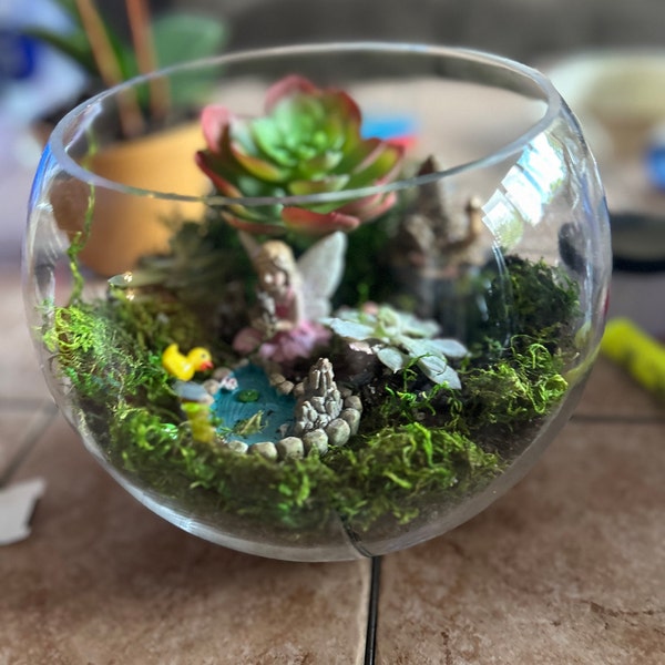 Enchanted Fairy Garden Terrarium Kit - Etsy