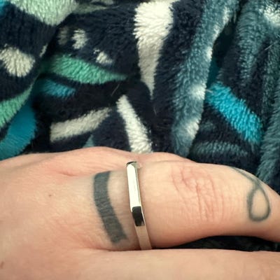 Stainless Steel Rounded Edge Ring, Timeless Band, Size 6-12 ...