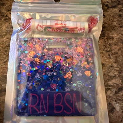 Custom Badge Buddy for Nurse Gifts, Teacher Glitter Badge, Custom Name ...