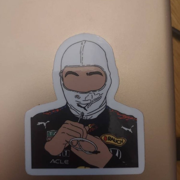 Formula 1 Sticker Max Verstappen - Etsy