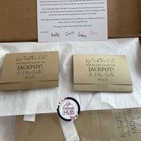 Wedding Favour Idea. Scratch Card Holder. Lottery Ticket Wallet ...