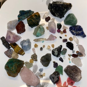 Gemstone Identification Chart 6x9 Glossed Raw Gem Reference - Etsy