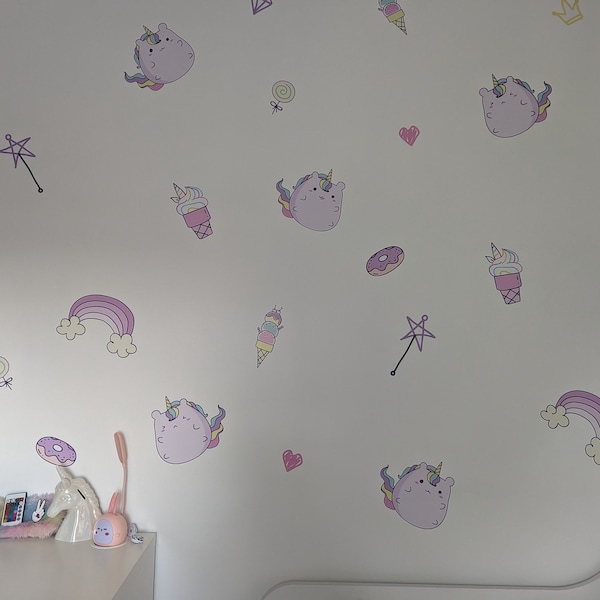 Kawaii Wall Decor, Cute Japanese Wall Decals, Kawaii Stickers for Girls ...