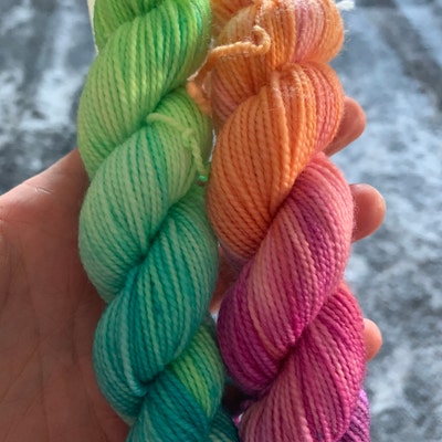 20g Mini Skeins Mystery Grab Bag, Hand Dyed Yarn / Handdyed Yarn, Sock ...