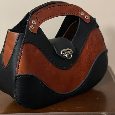 Small Handbag Leather Pattern PDF Evening Purse Digital Template - Etsy