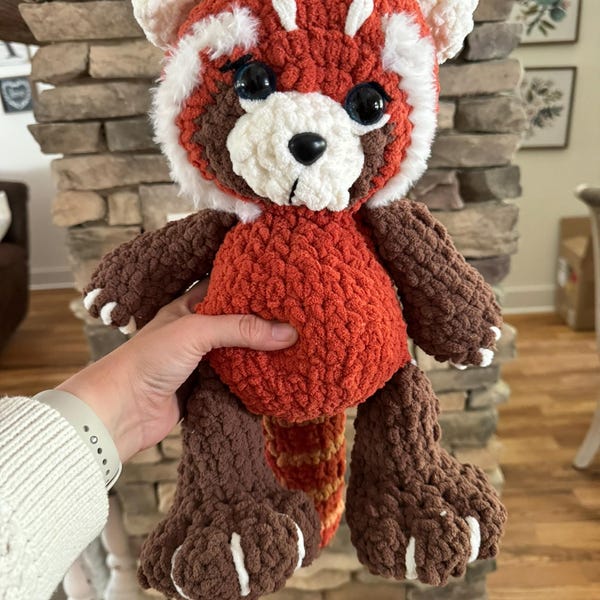 Crochet Red Panda Pattern - Amigurumi Red Panda Pattern – Panda Diy Toy ...