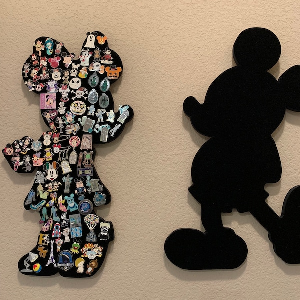 LARGE Full Body Mickey Mouse Pin Display Board. Showcase Your Disney ...
