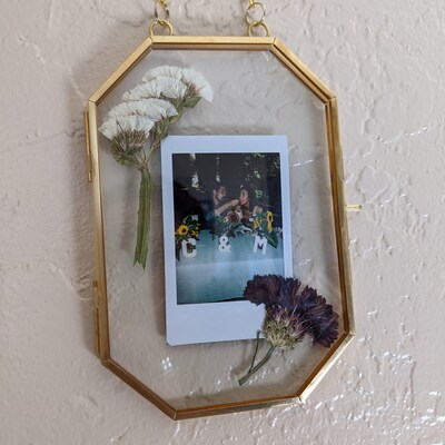 Set of 3 or 4 Double Glass Frame for Pressed Flowers Small Tempered ...