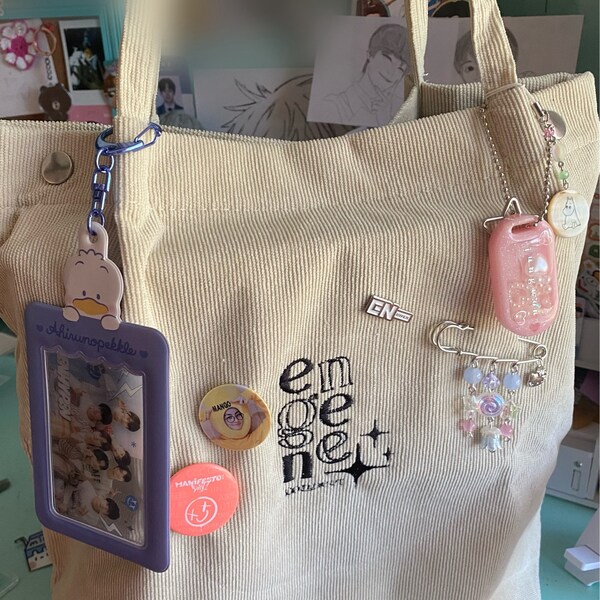 Enhypen Inspired Embroidered Tote Bag Luxe Design - Etsy