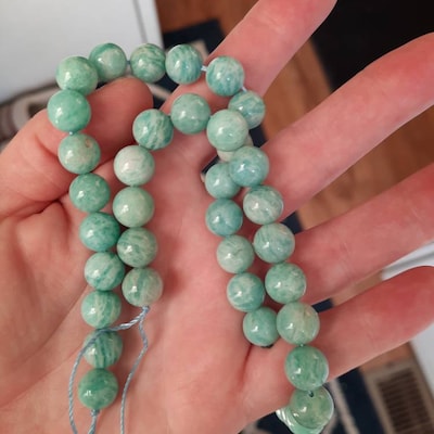 Genuine Peruvian Amazonite Gemstone Grade AAA Round 5mm 6mm 7-8mm 8mm ...