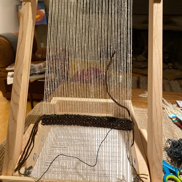 Tall Frame Loom Table or Floor, Wooden Loom, Tapestry, Do-it-yourself ...