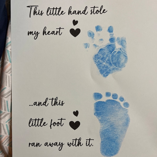 Love Fall Handprint Art, Fall Craft for Kids, Handprint Art Keepsake ...