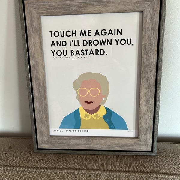 MRS. DOUBTFIRE // Help is on the Way, Dear! - Etsy
