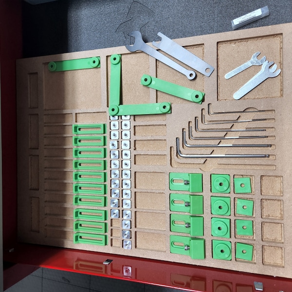 CNC Bit & Work Holding Drawer Organizer Build Plans and CAD Files - Etsy