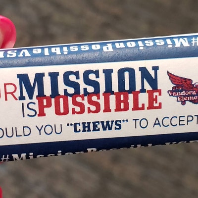 Custom Gum Wrapper Party Printable Label Gum Wrappers Printable ...