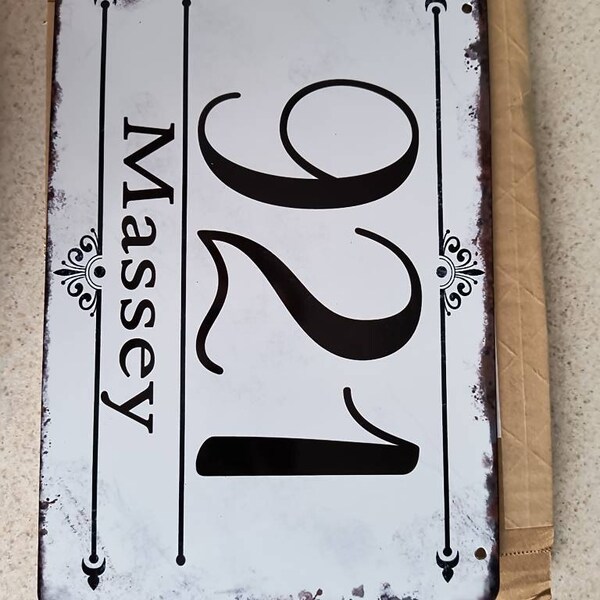 Rustic Address Sign, Farmhouse Decor, House Numbers, Street Sign ...