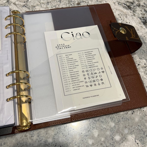 Weekly Top Tab Divider A5 Planner Daily Organizer Insert Planner ...