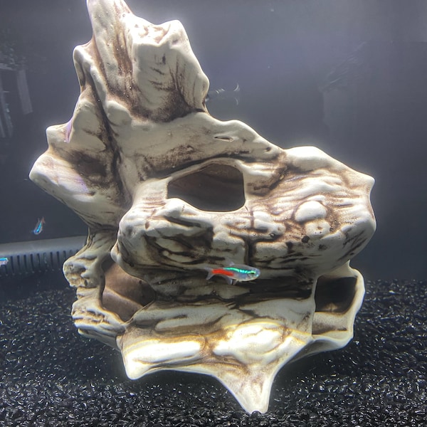 Aquarium Sculpture - Ceramic Boat, Aquarium Decoration, Fish Tank ...