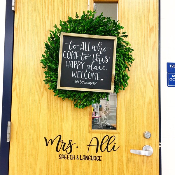 Personalized Teacher Decal Teacher Name Desk Decal Vinyl Decal for ...