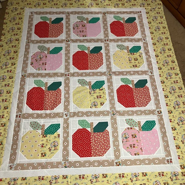 PDF Quilt Pattern - Apple Quilt Pattern - Etsy