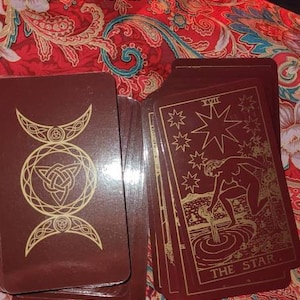 SAME DAY SHIPPING Tarot Deck Pink White Oracle Card Deck Deck of Many ...