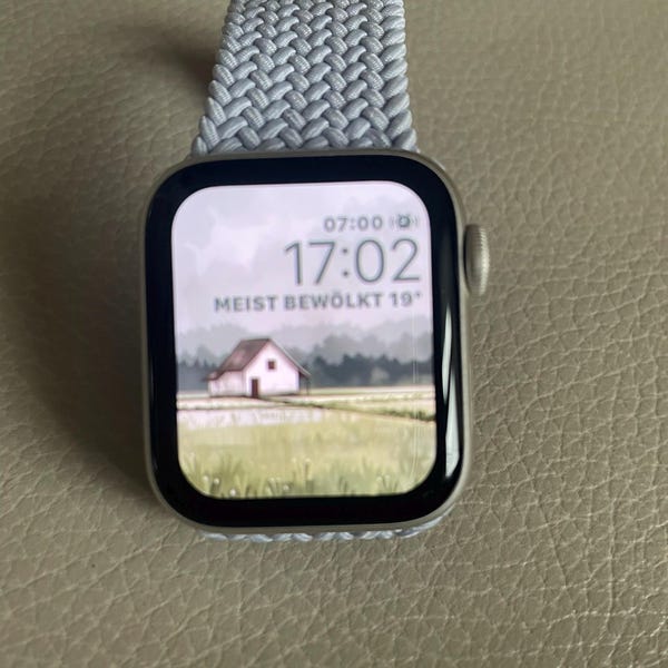 Mount Fuji Apple Watch Wallpaper, Japanese Art Smartwatch Face, Sage ...