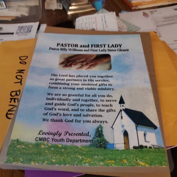Pastor's Wife First Lady Personalized Appreciation Name Poem Gift Thank ...