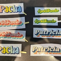 Kid Name Custom Stickers, Personalized Stickers, Waterproof Stickers ...