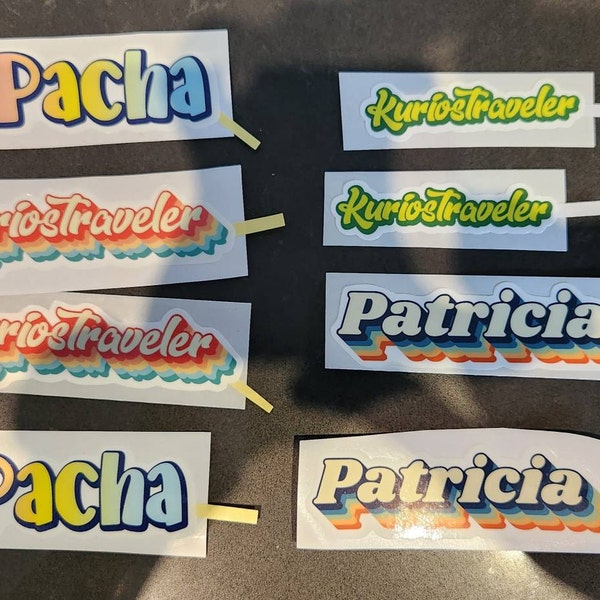 Kid Name Custom Stickers, Personalized Stickers, Waterproof Stickers ...