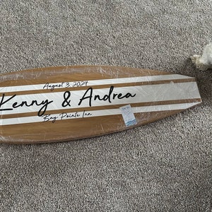 Personalized Surfboard Name Sign Handcrafted Wood Surfboard Wall Art ...