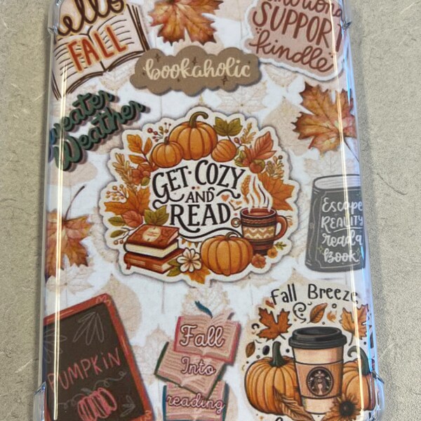 DIGITAL | Printable Kindle Insert, Fall, Cozy, Autumn, Leaves - Etsy