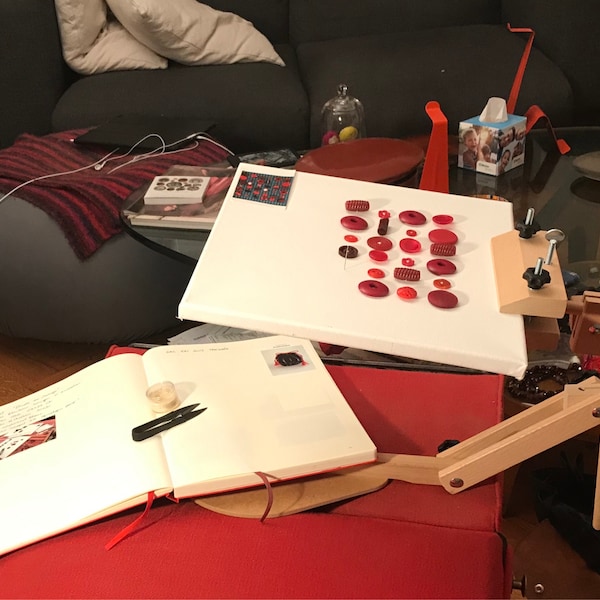 Siesta Master Embroidery Seat Stand, High Quality Wood Seat Stand, Hand ...