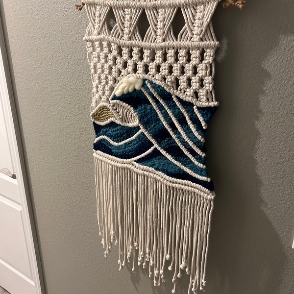 Sunbeam Wave Macrame Wall Hanging - Etsy